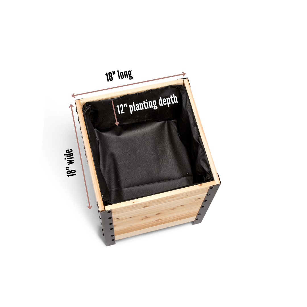 18″ x 18″ Planter Box 24" Tall – Seed Needs LLC
