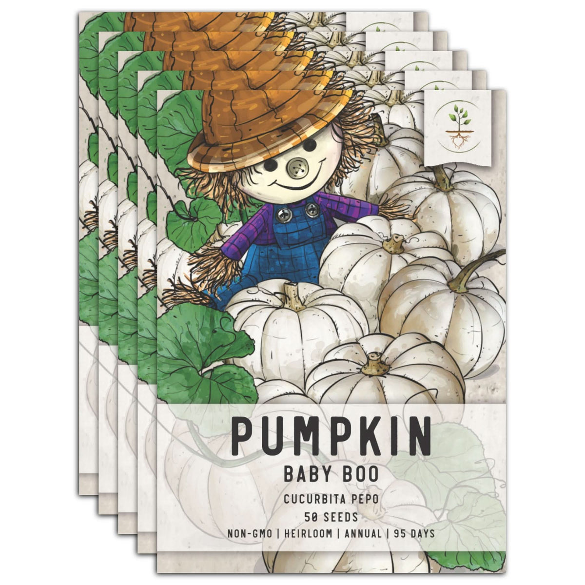 Baby Boo Pumpkin Seeds For Planting (Cucurbita pepo) - Seed Needs ...