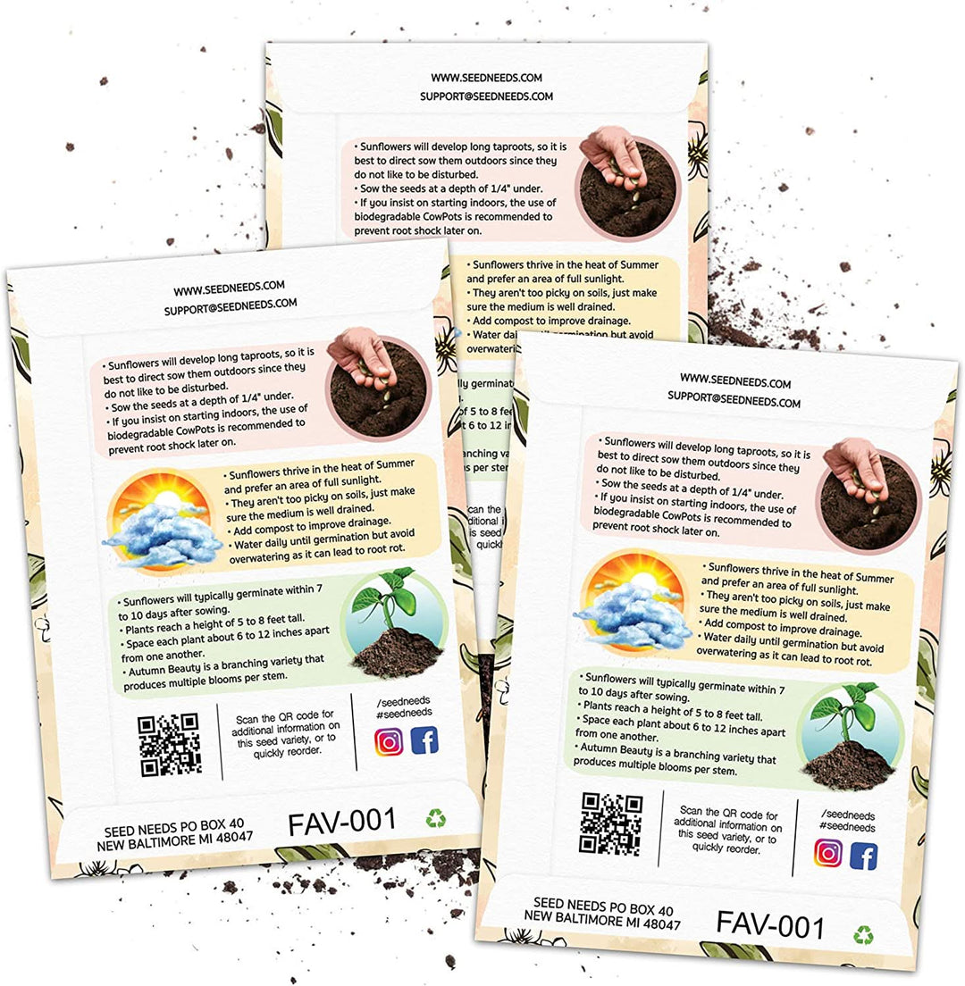 Sunflower Seed Packet Favors (FAV-001) - Seed Needs – Seed Needs LLC