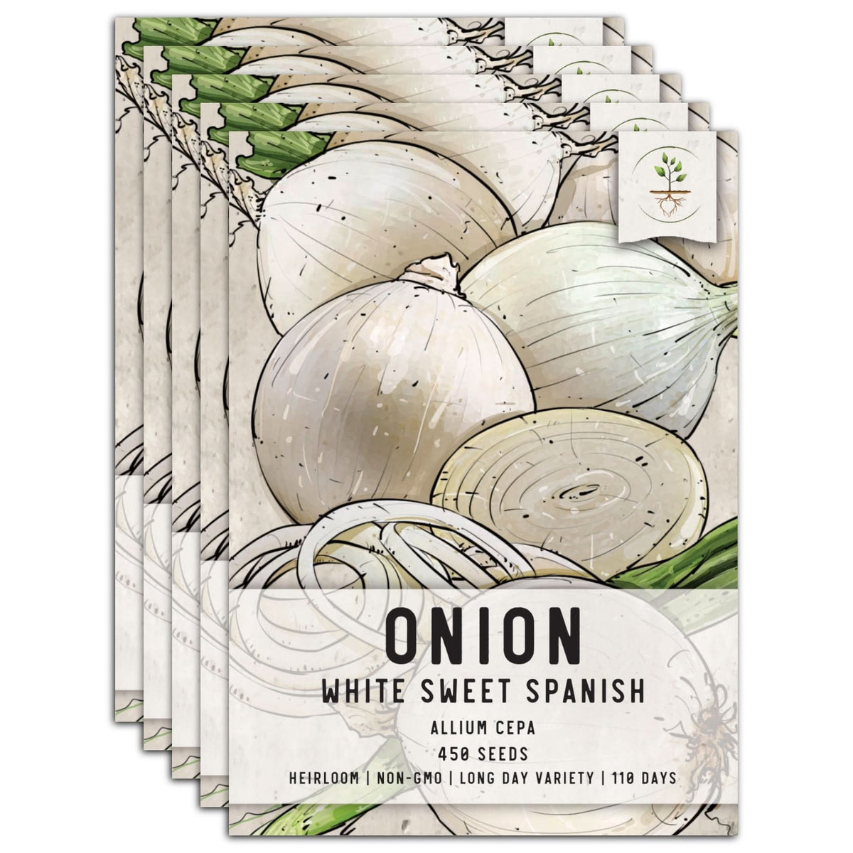 White Sweet Spanish Onion Seeds For Planting (Allium cepa) Seed Needs ...