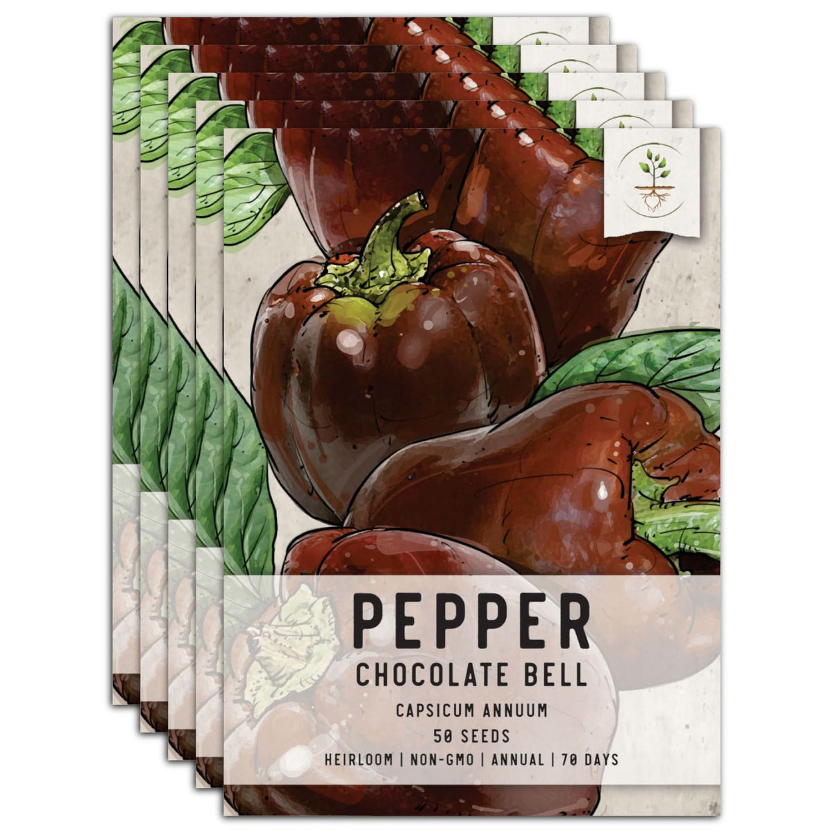 Chocolate Bell Pepper Seeds For Planting (Capsicum annuum) Seed Needs ...