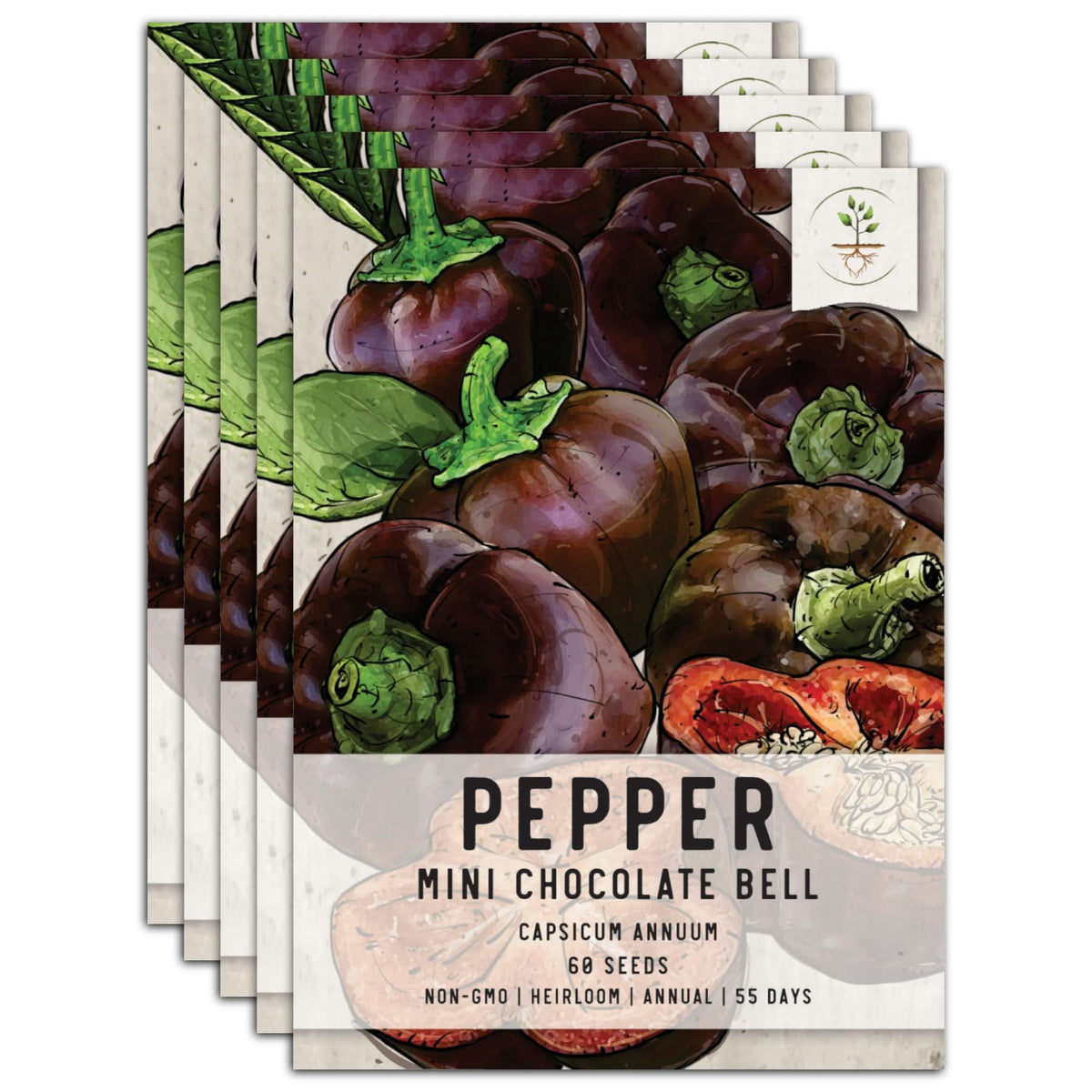 Mini Chocolate Bell Pepper Seeds For Planting - Seed Needs – Seed Needs LLC