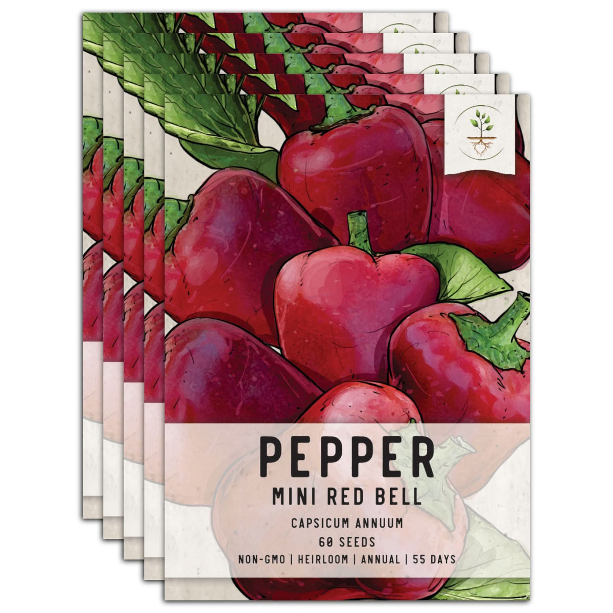 Miniature Red Bell Pepper Seeds For Planting (Capsicum annuum) – Seed ...