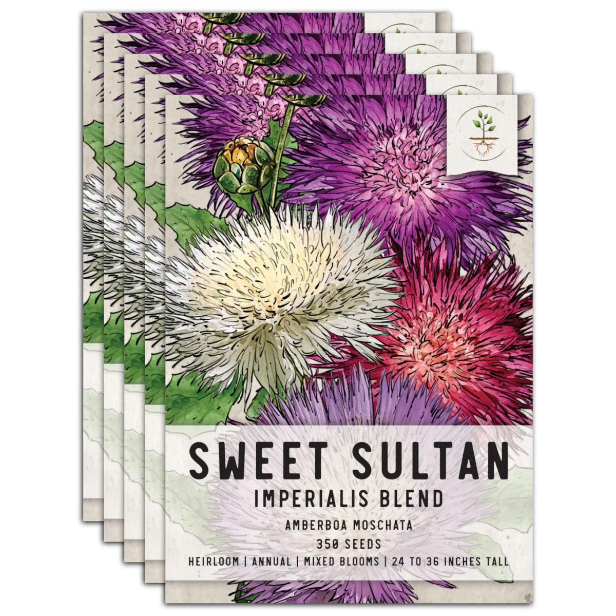 Sweet Sultan, Imperialis Mixture (Amberboa moschata) - Seed Needs ...