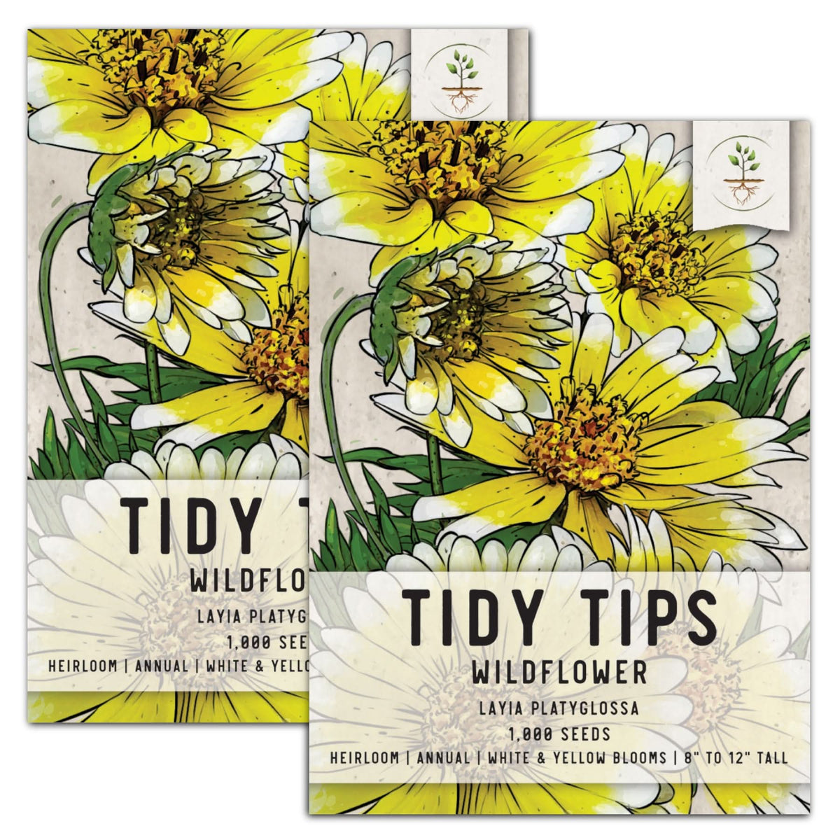 Tidy Tips Seeds For Planting (Layia platyglossa) – Seed Needs LLC